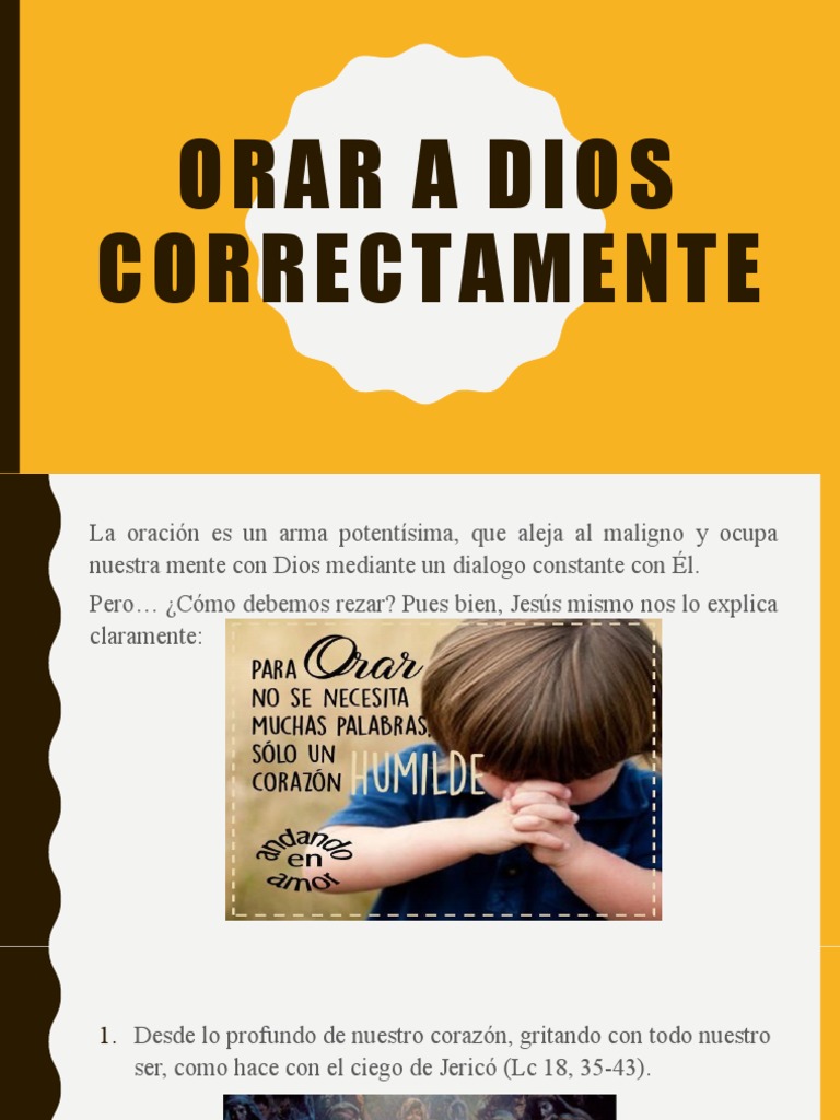 Cómo Orar Correctamente a Dios | PDF | Religión y espiritualidad