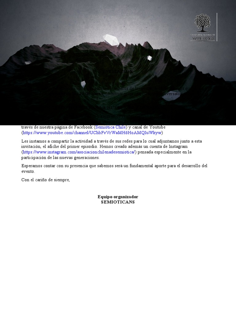 Invitacion Al Primer Coloquio | PDF