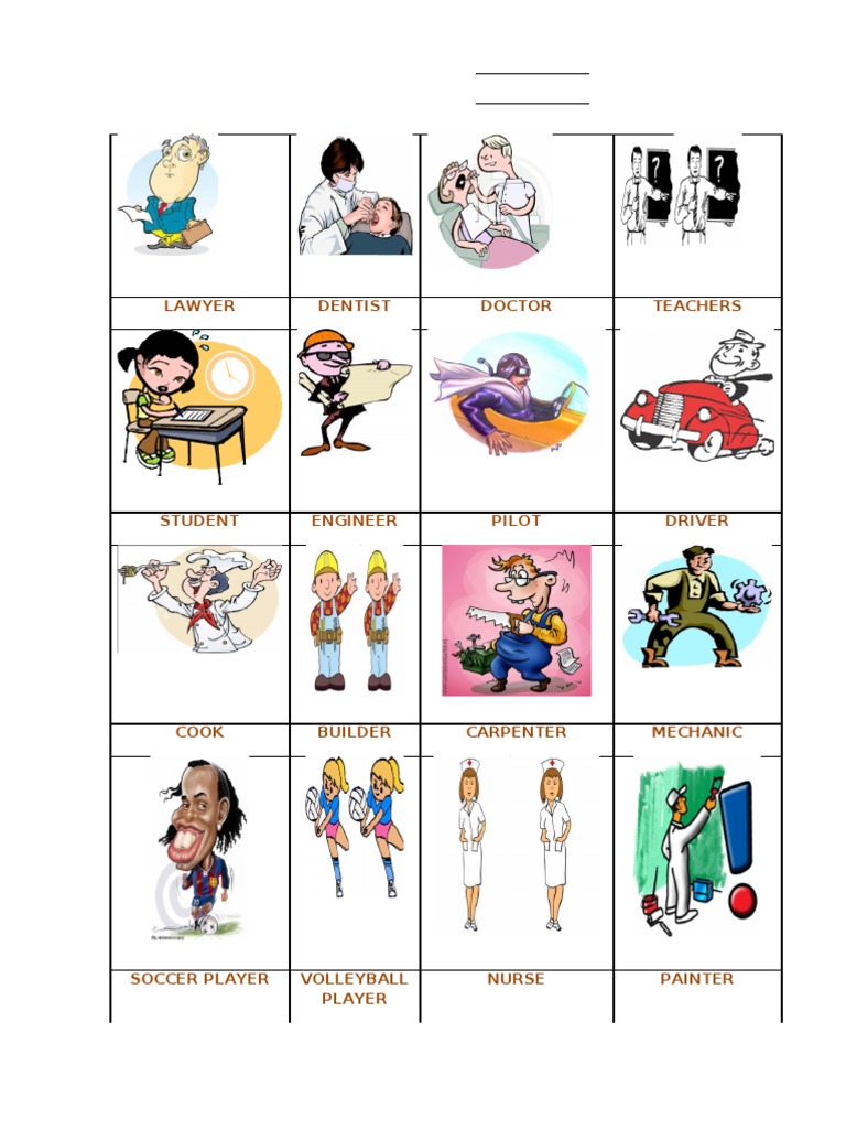 Professions and Occupations List | PDF | Games & Activities | Science ...