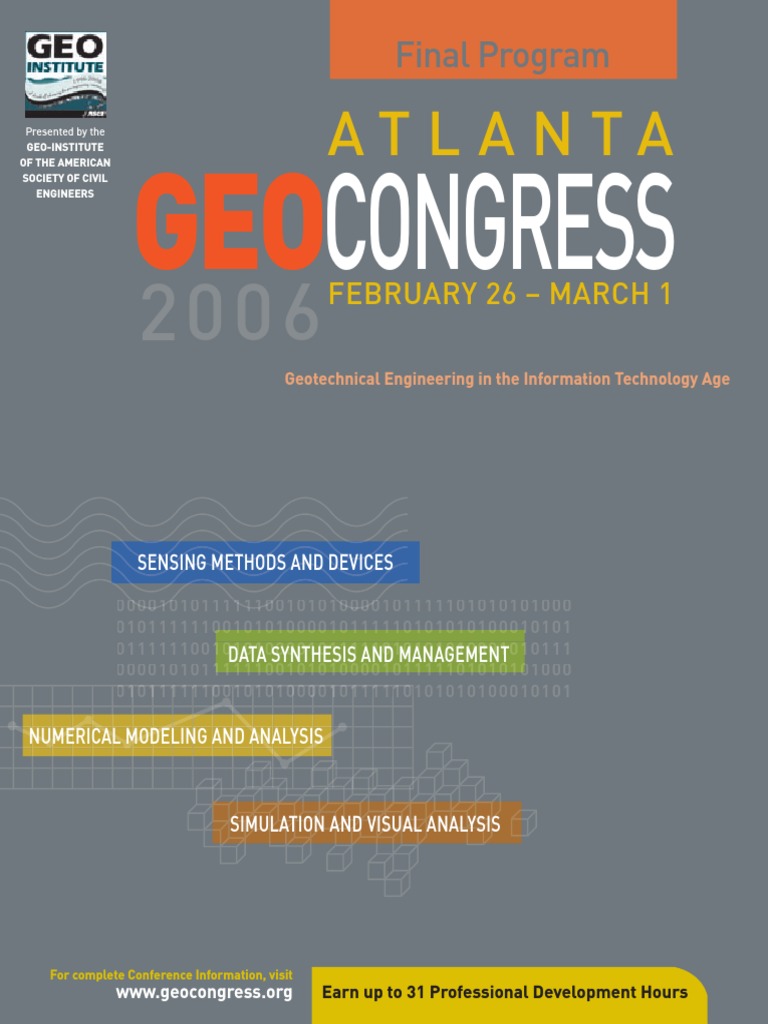 Final Program: Geotechnical Engineering in The Information Technology ...