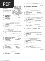 I Verbi Riflessivi Al Passato Prossimo Con Esercizi | PDF