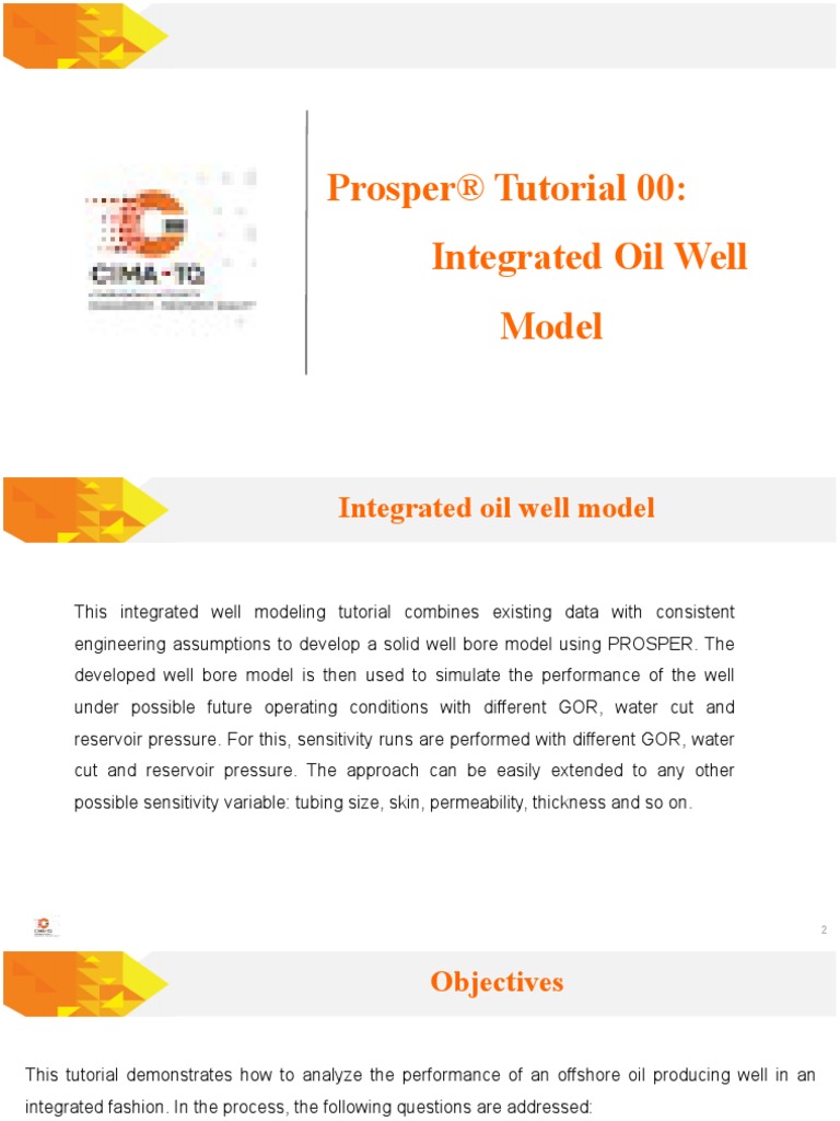 Prosper® Tutorial 00: Integrated Oil Well Model | PDF | Petroleum ...