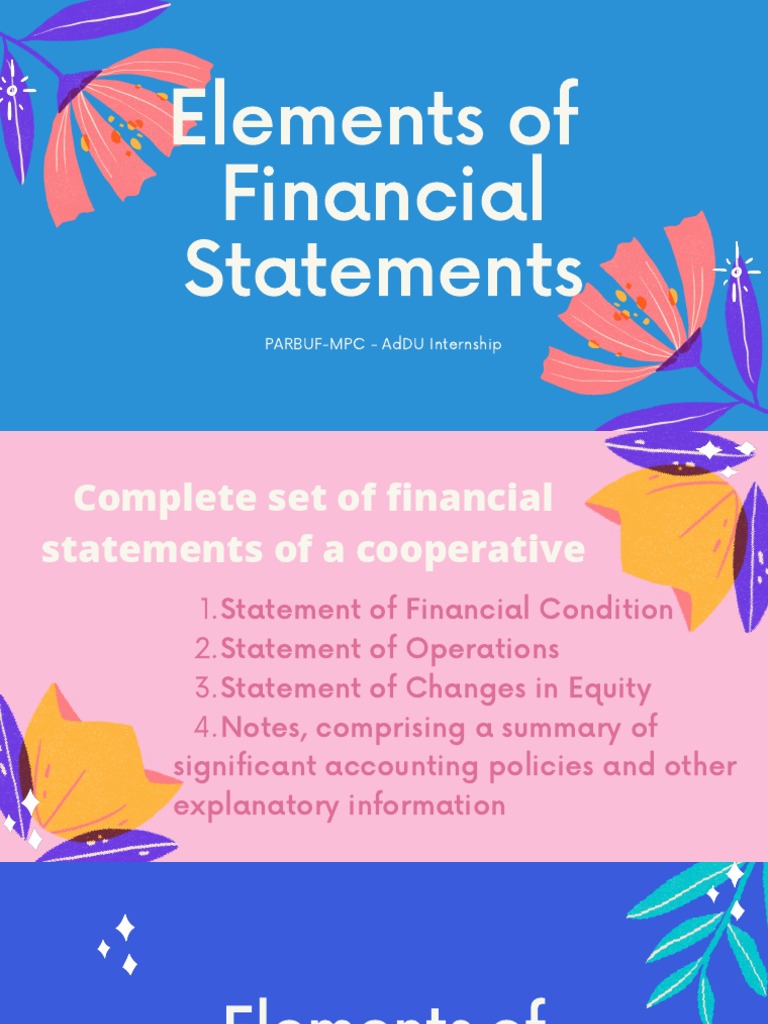 Elements of Financial Statements | PDF | Expense | Equity (Finance)