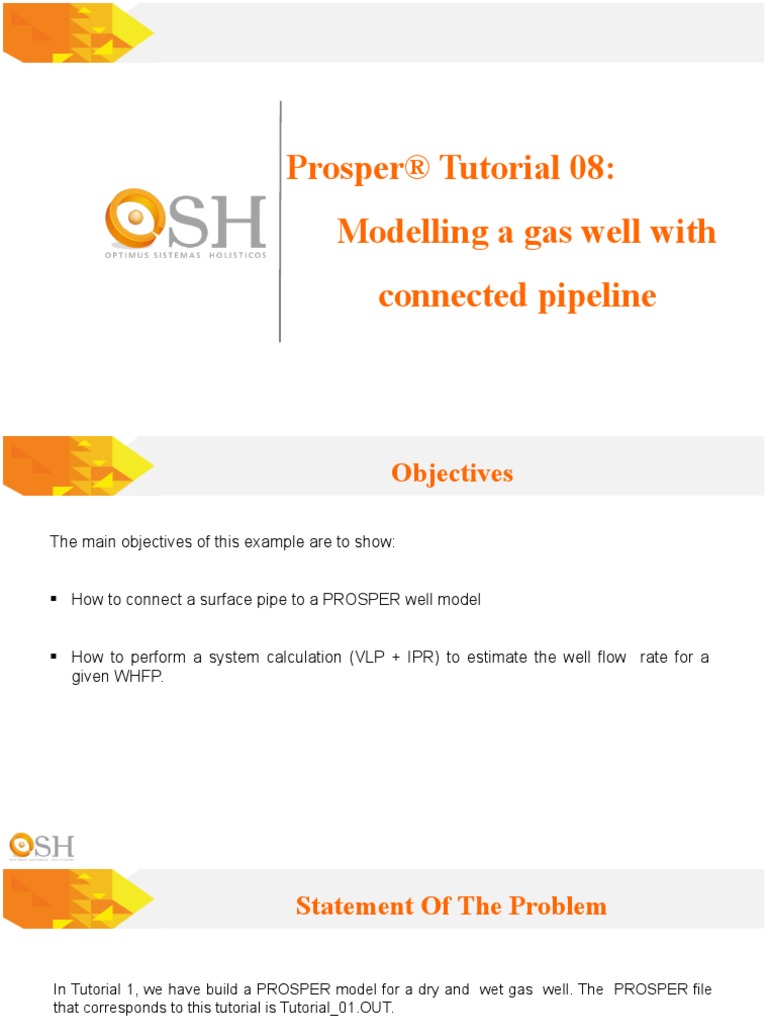 Prosper Tutorial 08 | PDF | Pipeline Transport | Oil Well