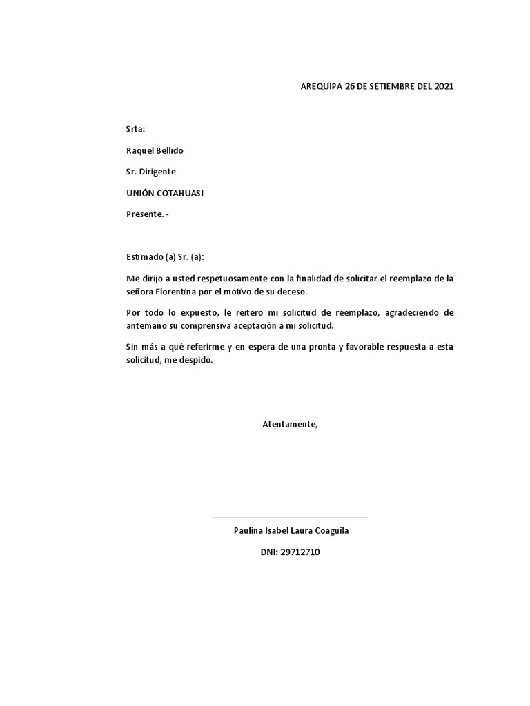 4 2 Modelo de Carta de Solicitud para Pedir Algo 21 | PDF