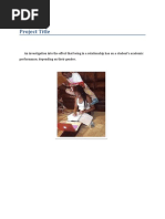 Mathematics SBA | PDF | Chart | Questionnaire