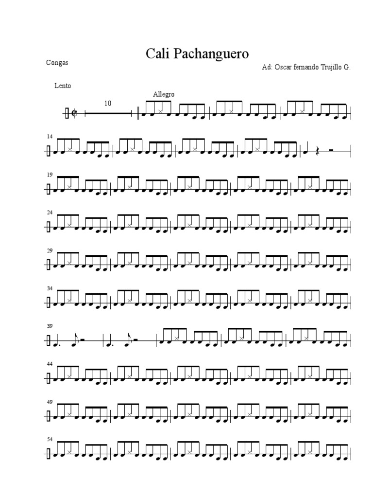 Cali Pachanguero Congas | PDF