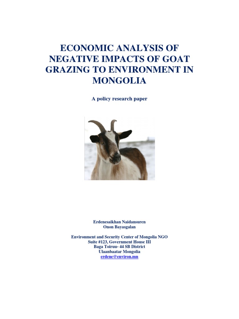 Goat Impacts Environment FINAL 20 April 11 | Pastoralism | Grazing