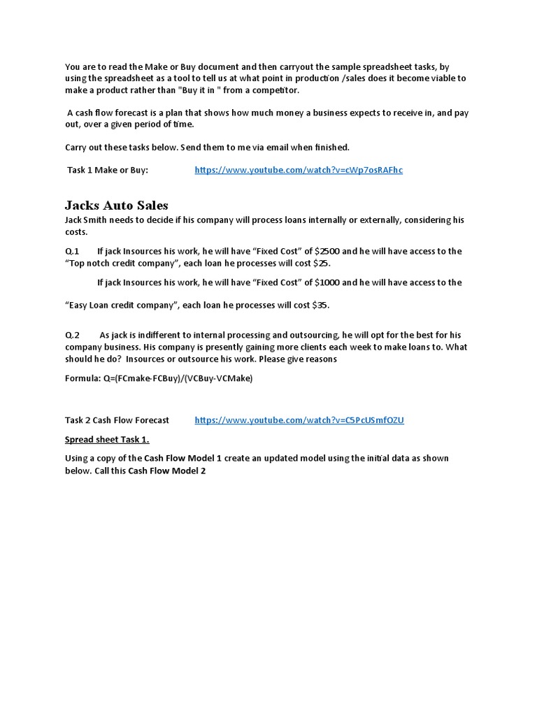 Spread Sheet Task 1 | PDF | Spreadsheet | Worksheet