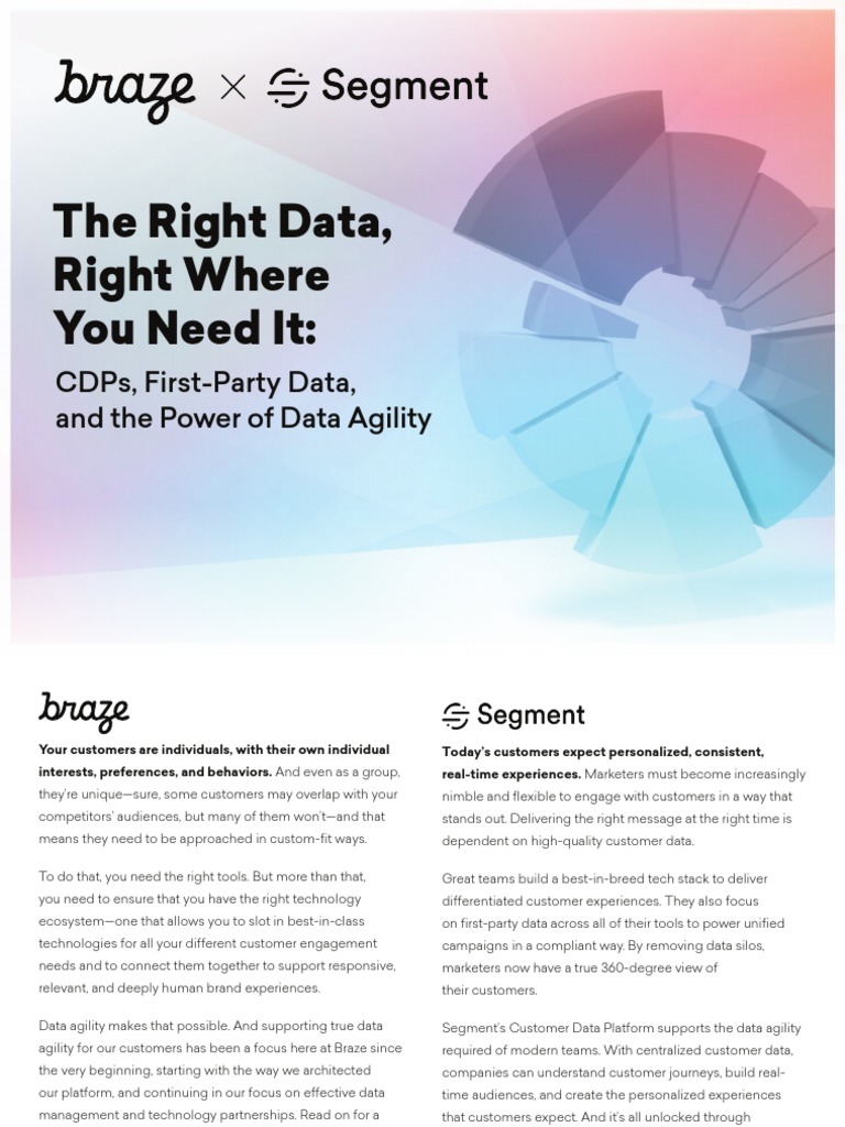 Braze Segment 2021 Data Agility Guide | PDF | Brand | Privacy