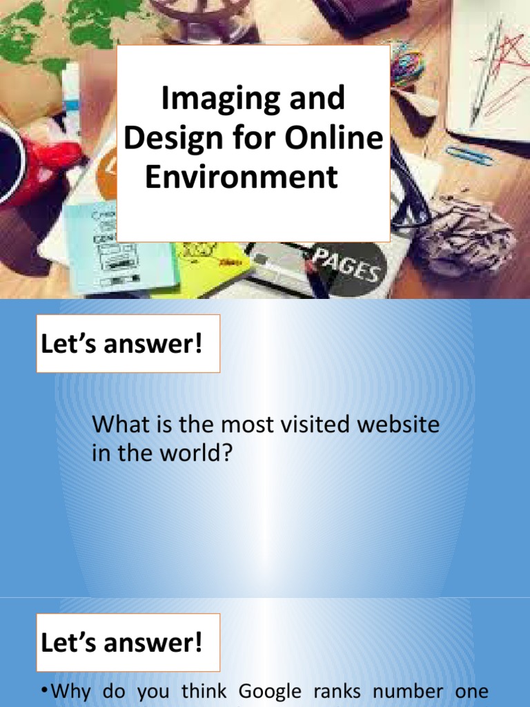 Imaging and Design For Online Environment | PDF | Graphics | Infographics