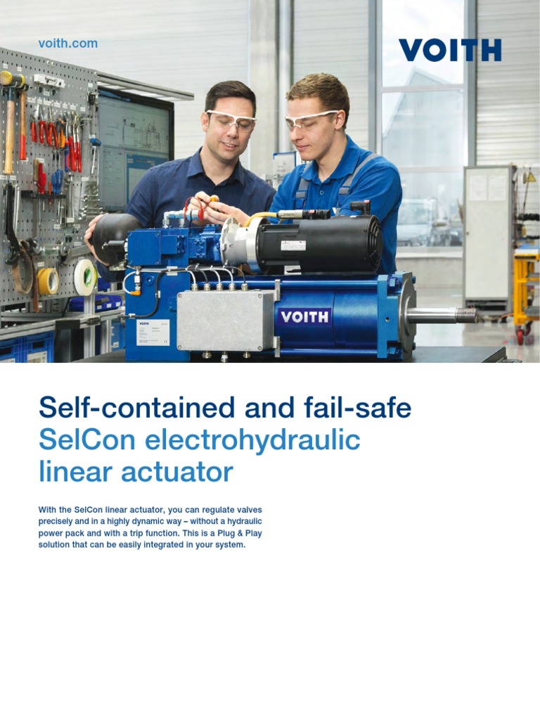 Self-Contained and Fail-Safe Selcon Electrohidraulic Linear Actuator ...