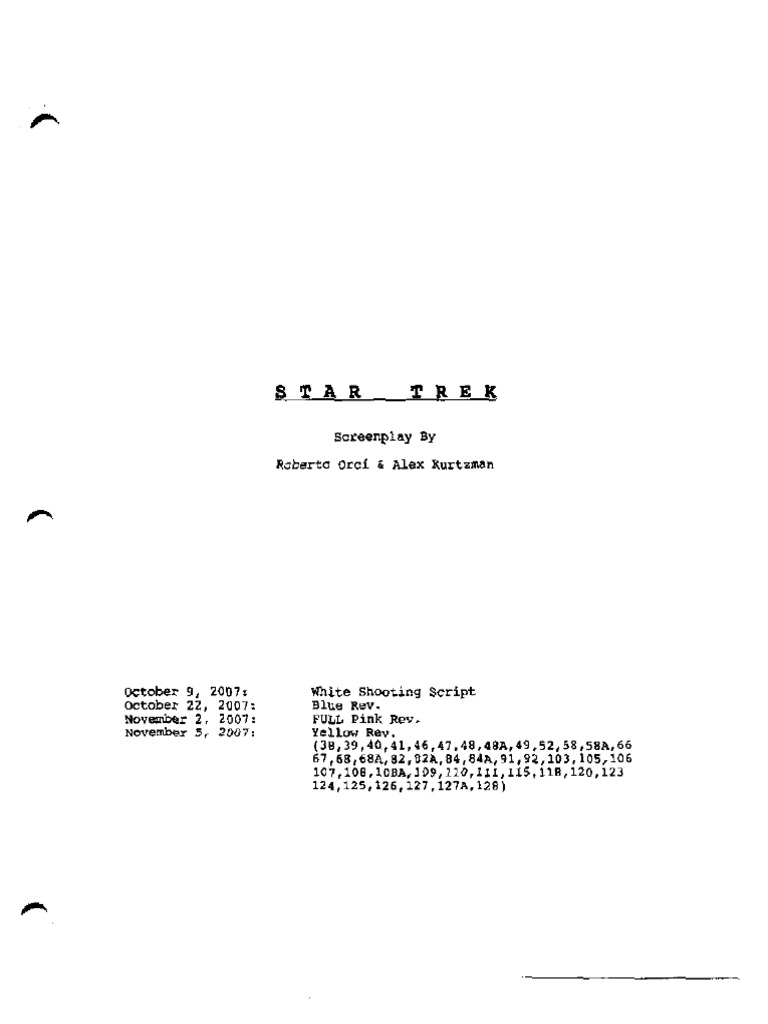 Script Star-Trek-2009 | PDF | Spock | Vulcan (Star Trek)