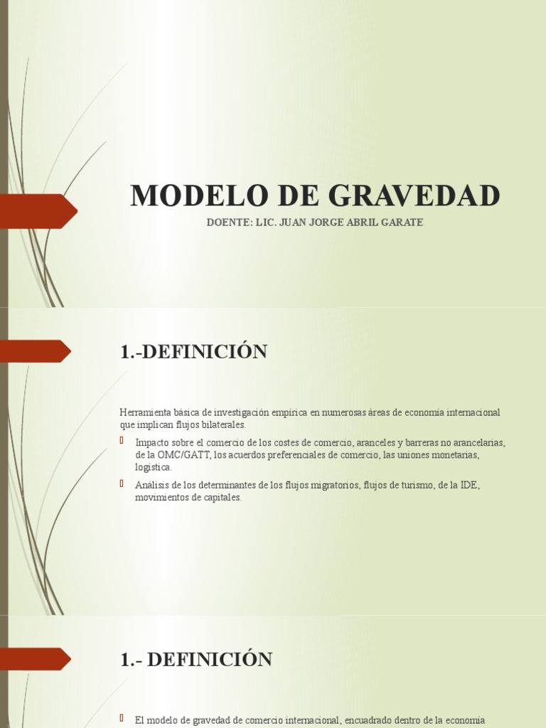 Modelo de Gravedad 5 | PDF | Gravedad | Ley de Newton de la gravitación ...