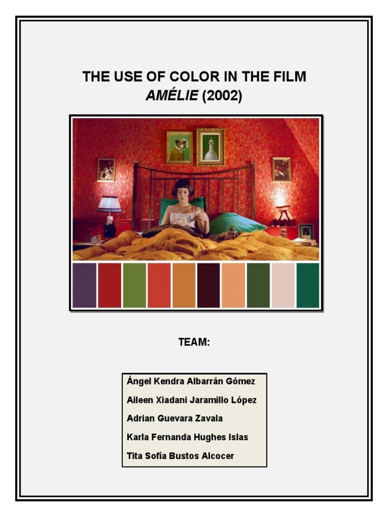 Corrección - Color Amelie (Script) | PDF | Color | Psychological Concepts