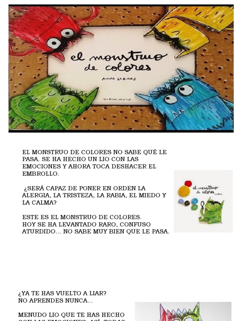 Cuento - El Monstruo Emociones | PDF