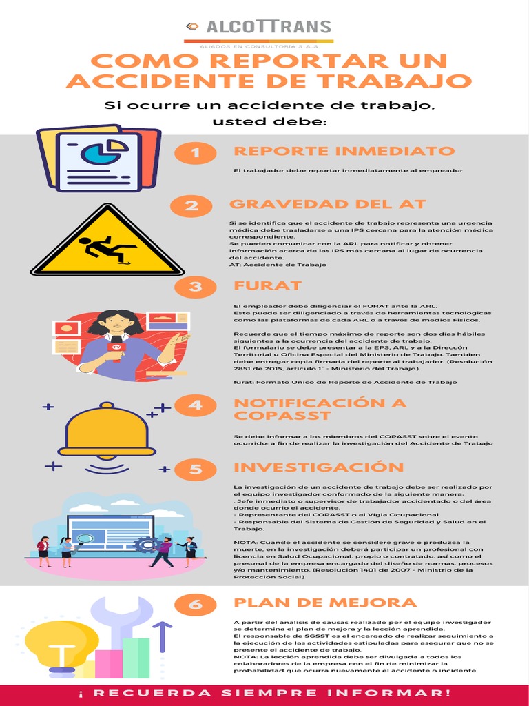 Como Reportar Un Accidente de Trabajo | PDF