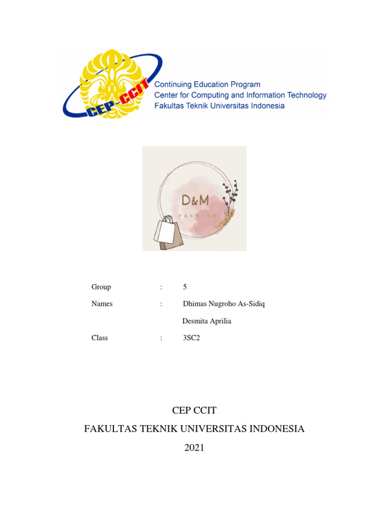 Group5 - D&M Store | PDF | User (Computing) | Databases