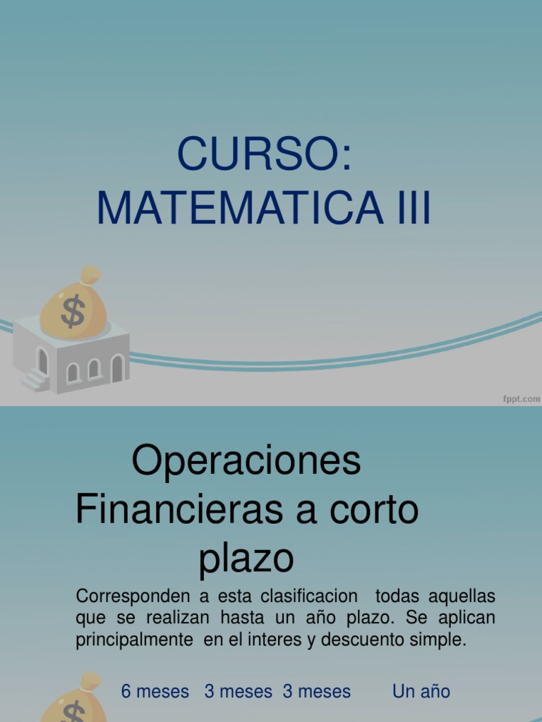 Diapositivas Interes Simple | PDF | Interés | Dinero