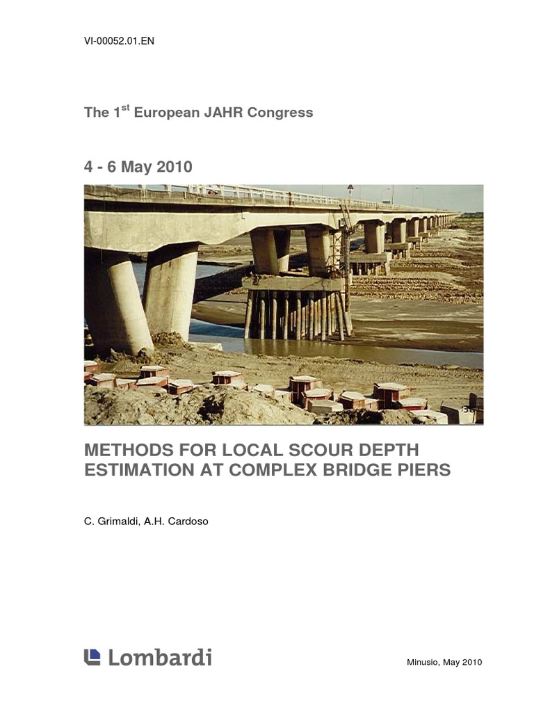 Methods For Local Scour Depth Estimation at Complex Bridge Piers | Download Free PDF | Root Mean ...