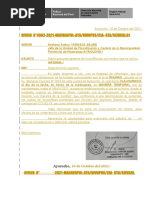 Modelo Oficio Remite Informe Criminalistico | PDF