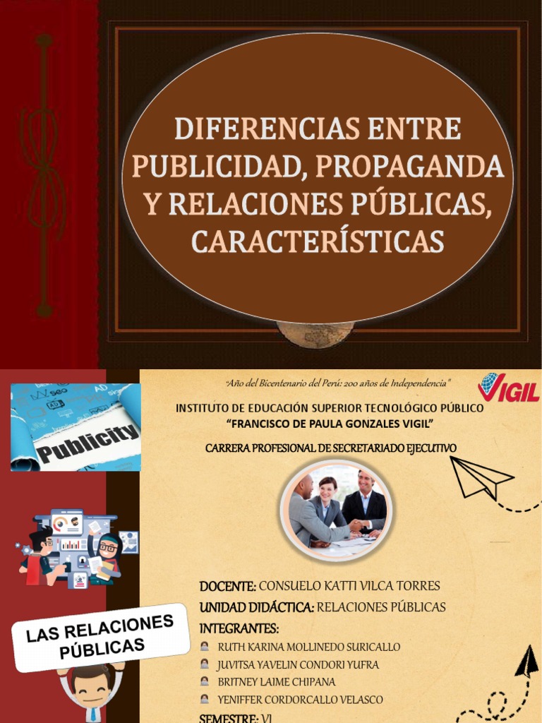 Grupo Nº1 - Diferencias Entre Publicidad, Propaganda y RRPP | PDF ...