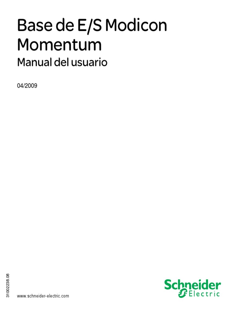 Schenieder Modicon Momentum | Descargar gratis PDF | Software ...