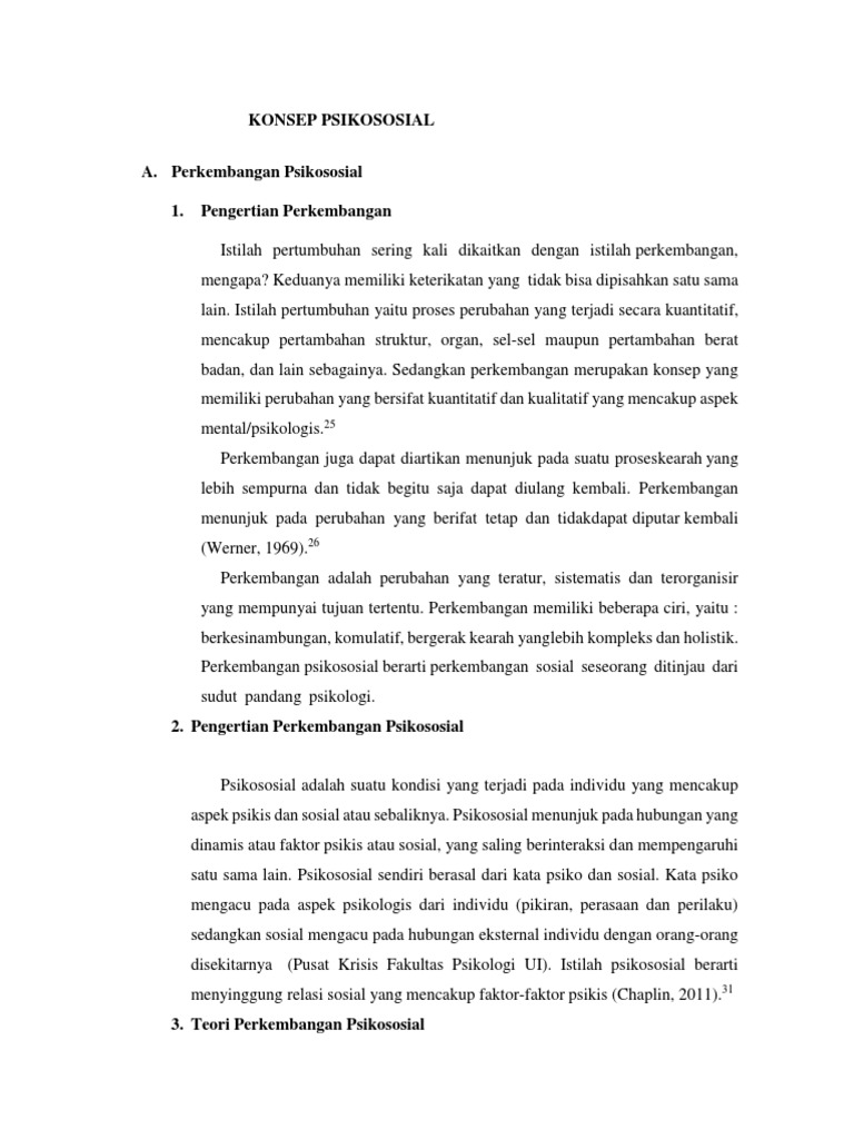 TEORI PERKEMBANGAN PSIKOSOSIAL ERIK ERIKSON | PDF TEORI PERKEMBANGAN PSIKOSOSIAL ERIK ERIKSON | PDF