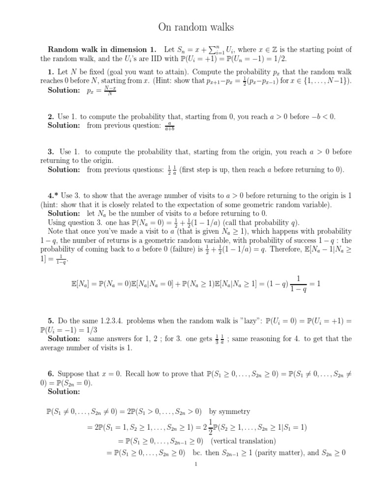 Problems Solution | PDF | Markov Chain | Statistical Theory