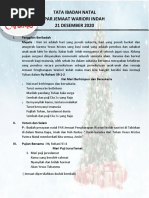 Contoh Rundown Acara Natal Sekolah Minggu | PDF | Agama & Spiritualitas