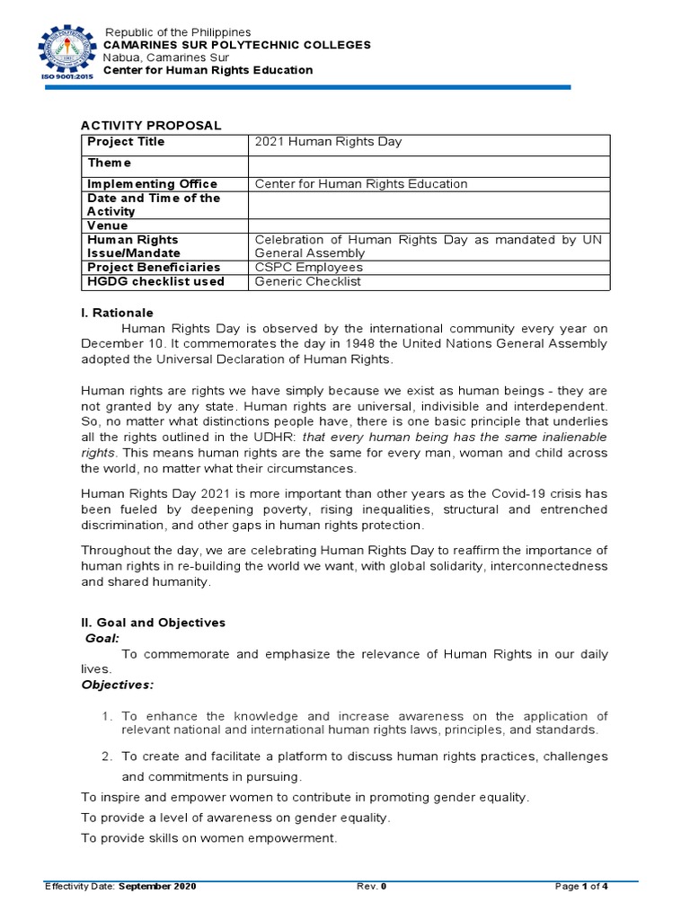 Seminar On Basic Human Rights | PDF | Human Rights | Crime & Violence