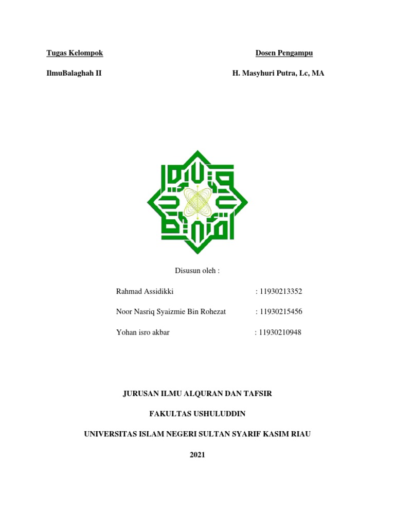 Kelompok 6 Ilmu Badi'' | PDF