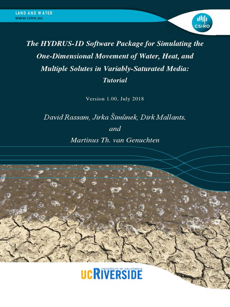 Hydrus-1d Tutorial v1.00 2018 | PDF | Button (Computing) | Computer File
