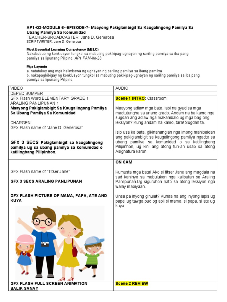 Approved-to-Shoot AP1 Q2 Mod6 Episode-7 | PDF