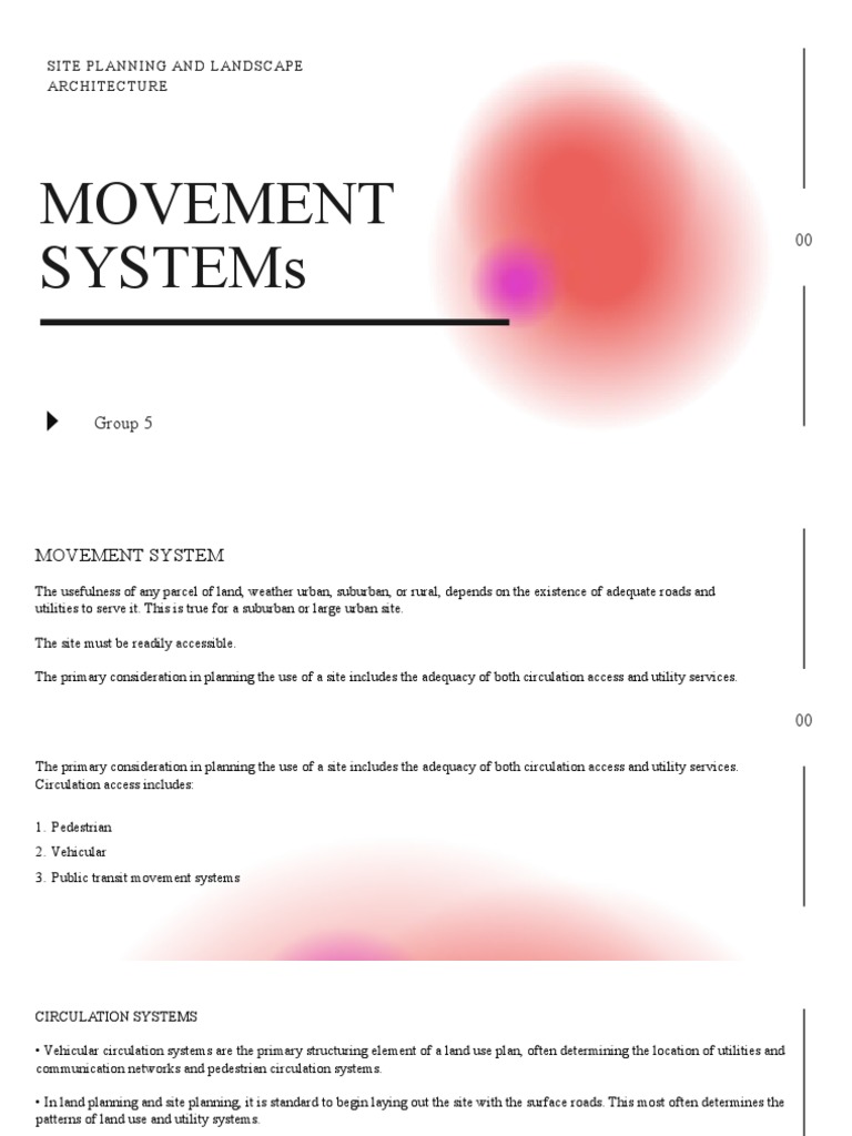 Movement Systems: Site Planning and Landscape Architecture | PDF ...
