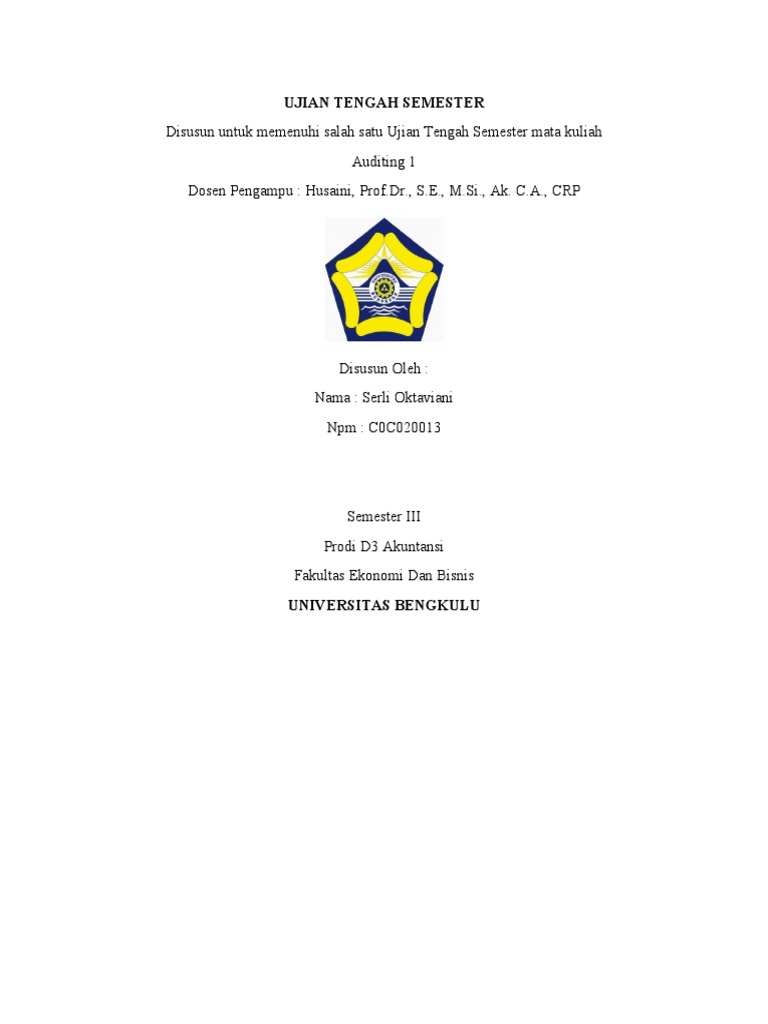 Uts Auditing 1 | PDF