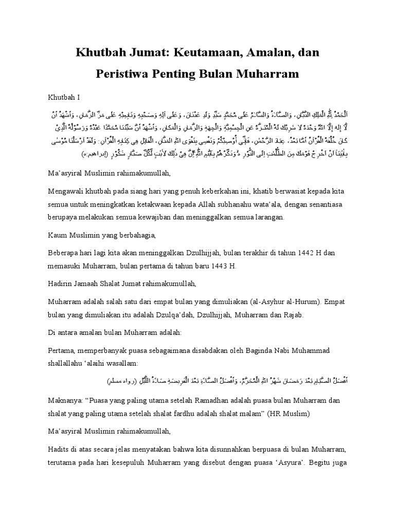 Khutbah Jumat | PDF