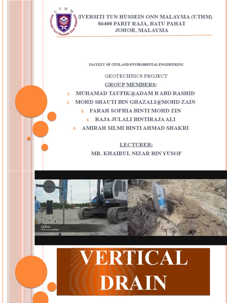 Prefabricated Vertical Drains Overview | PDF | Drainage | Environmental ...