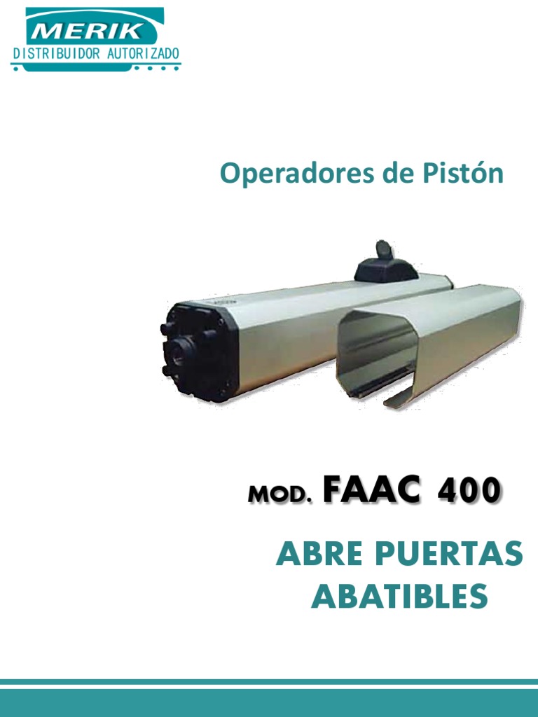 Faac 400 | PDF