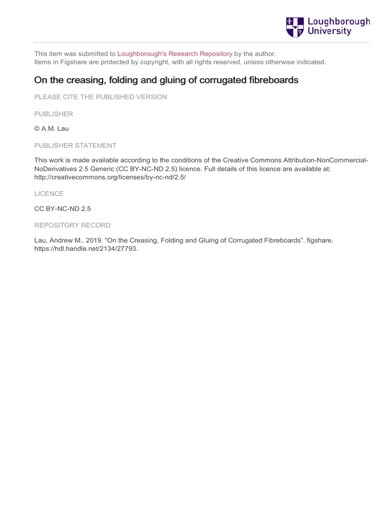 Thesis 1993 Lau | PDF | Paper | Pulp (Paper)