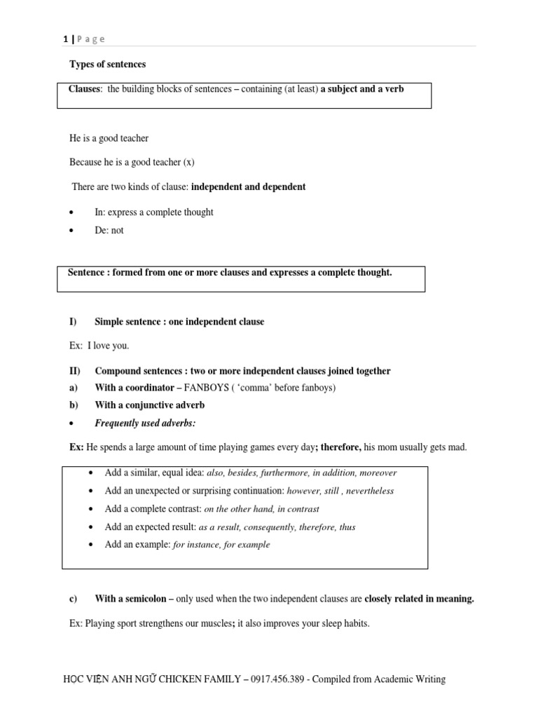 Types of Sentences Explained | PDF | Sentence (Linguistics) | Semantic ...