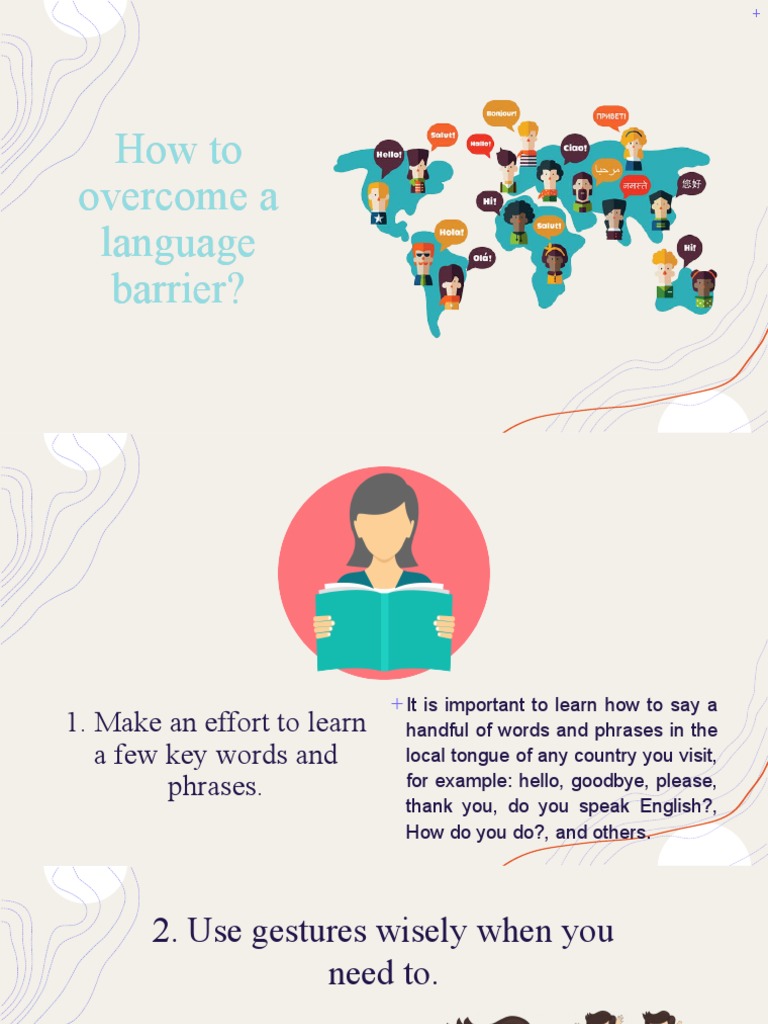 How To Overcome A Language Barrier. | PDF