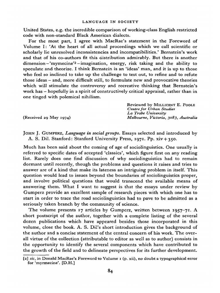 Language in Social Group | PDF | Linguistics | Sociology