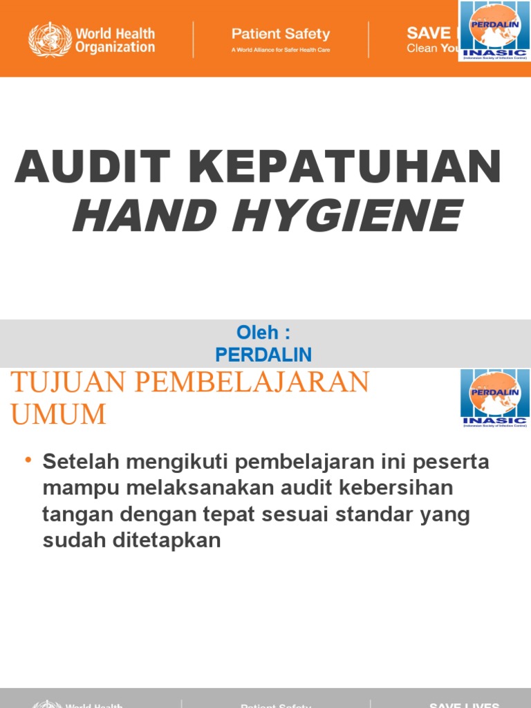 Audit Kepatuhan Kebersihan Tangan | PDF