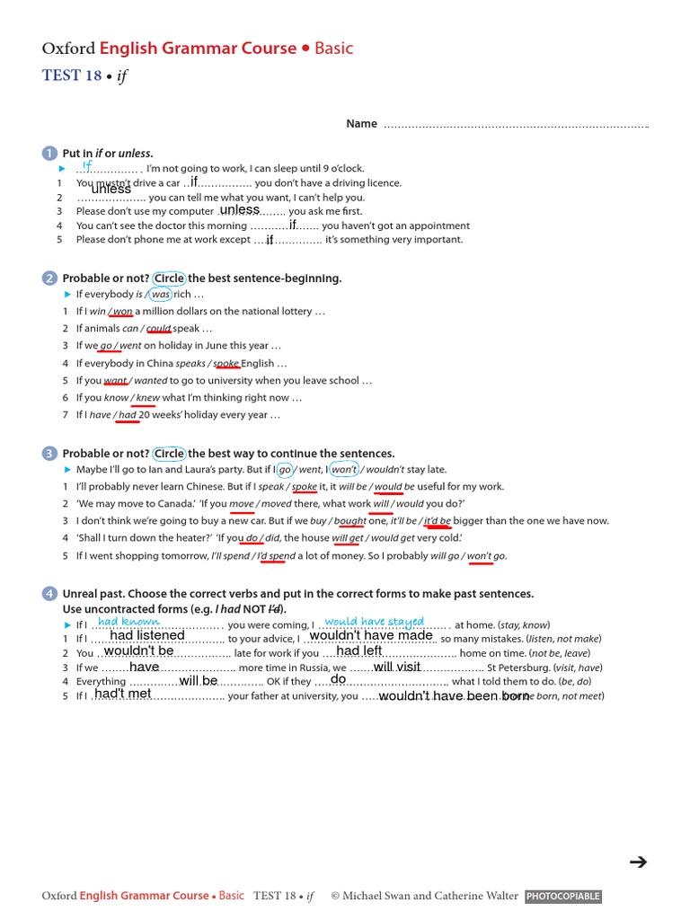 English Grammar Course Basic: Oxford | PDF
