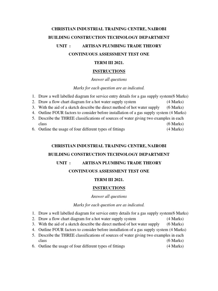 Plumbing Theory | PDF