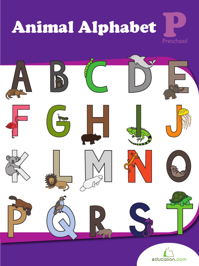 Animal Alphabet Workbook | PDF | Organisms | Zoology