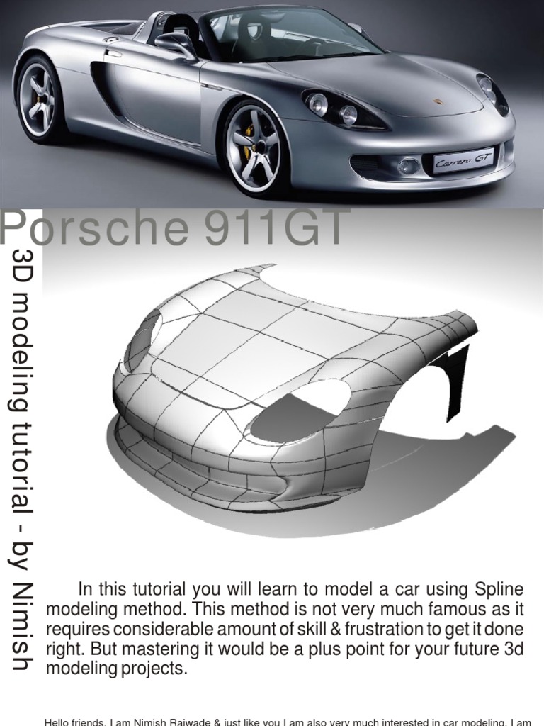 3218 Porsche Carrera GT Tutorial by Nimish Rajwade | PDF | Vertex ...