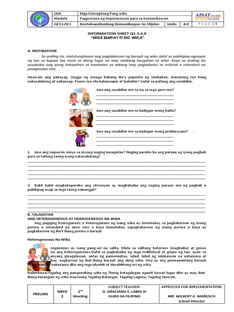 GEL - Module2 GE13 FIL1 | PDF
