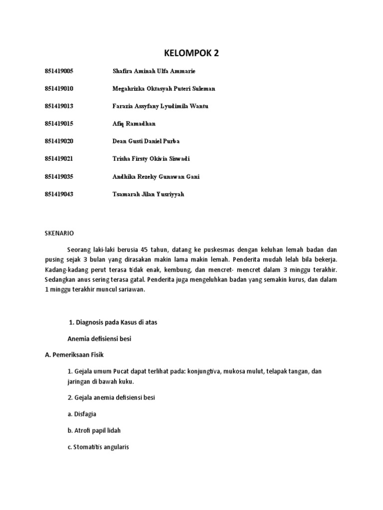 TBL Imun Hema Kel 2 | PDF